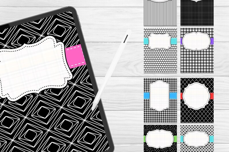 Editable School Binder Cover / Instant Download / Black and White ...