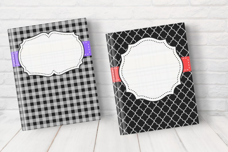 Editable School Binder Cover / Instant Download / Black and White ...