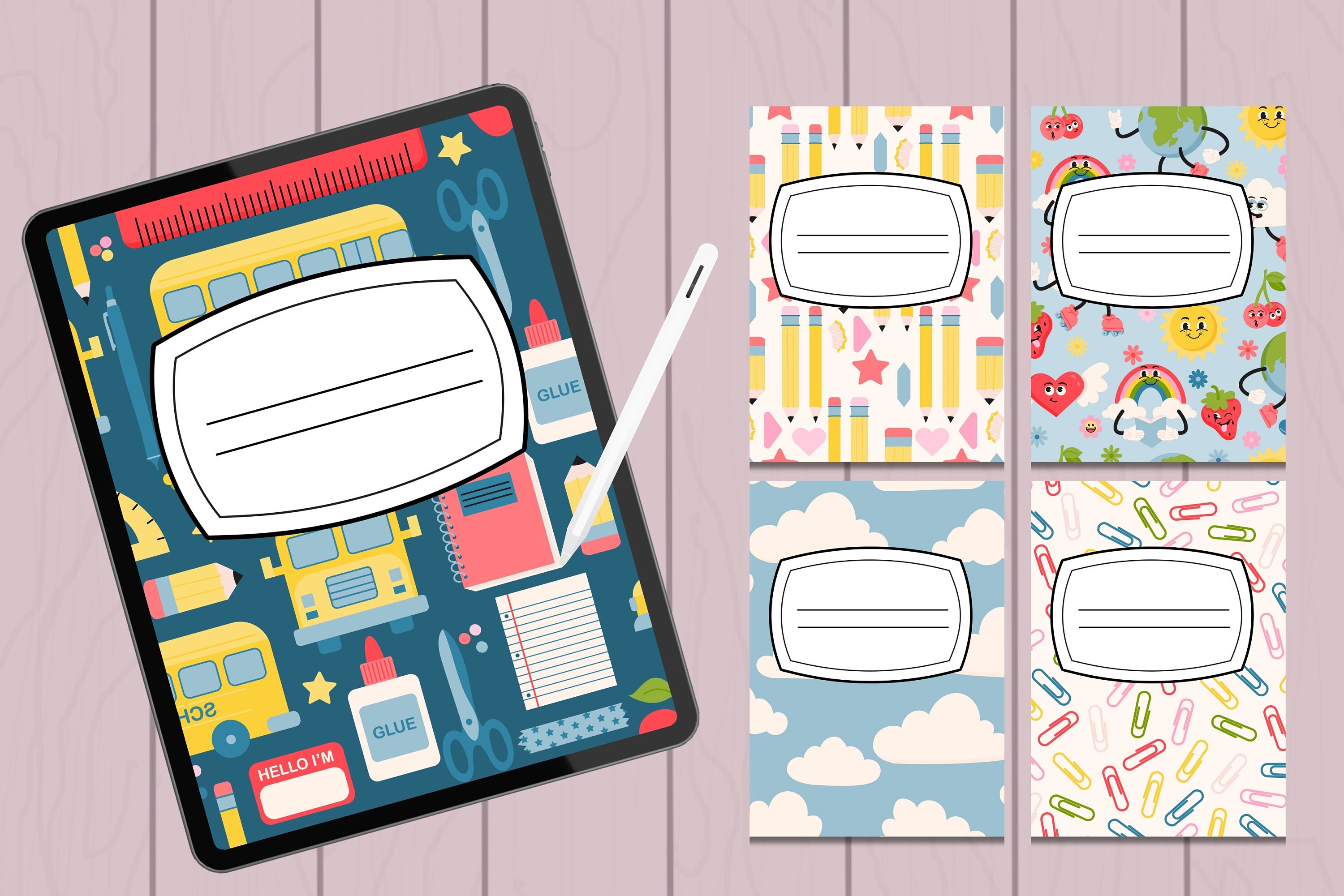 Editable School Binder Cover, Instant Download, Pink Colors Ring ...