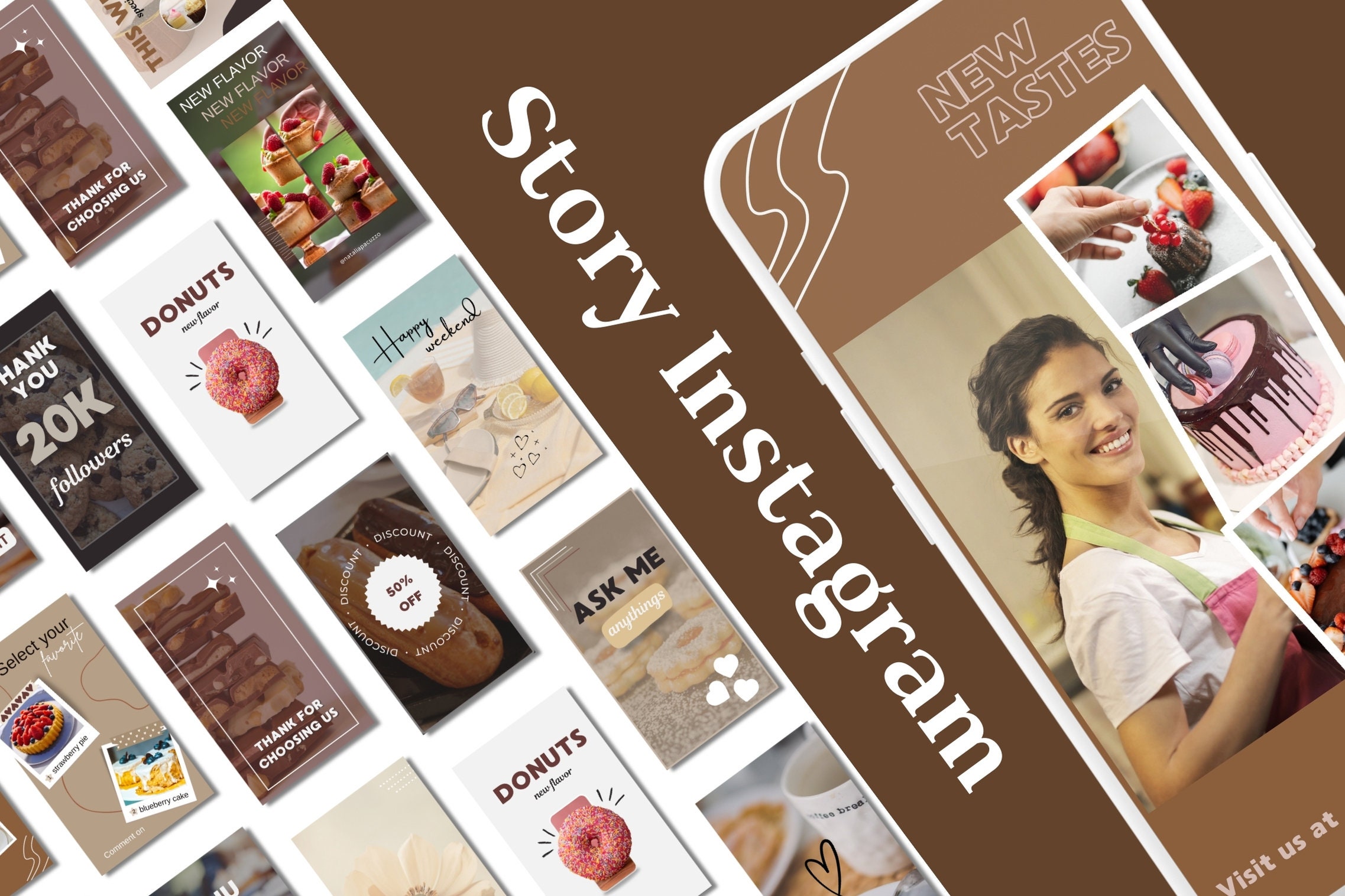 Pastry Feed Template/ Bakery Visual/ Pastry Branding /social Media ...