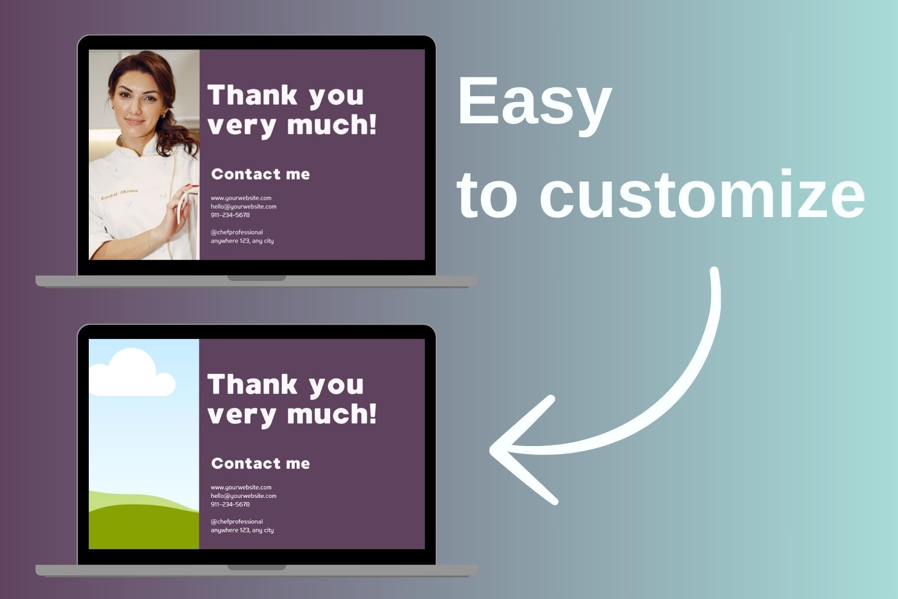 Professional Pastry Chef Portfolio Template | Portfolio Template Canva ...