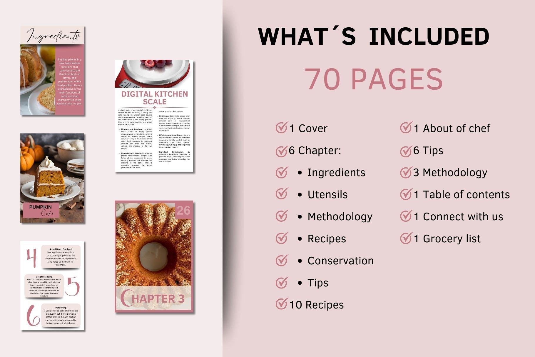 Pastry Ebook Template/ Course Creator / Ebook Digital Download ...