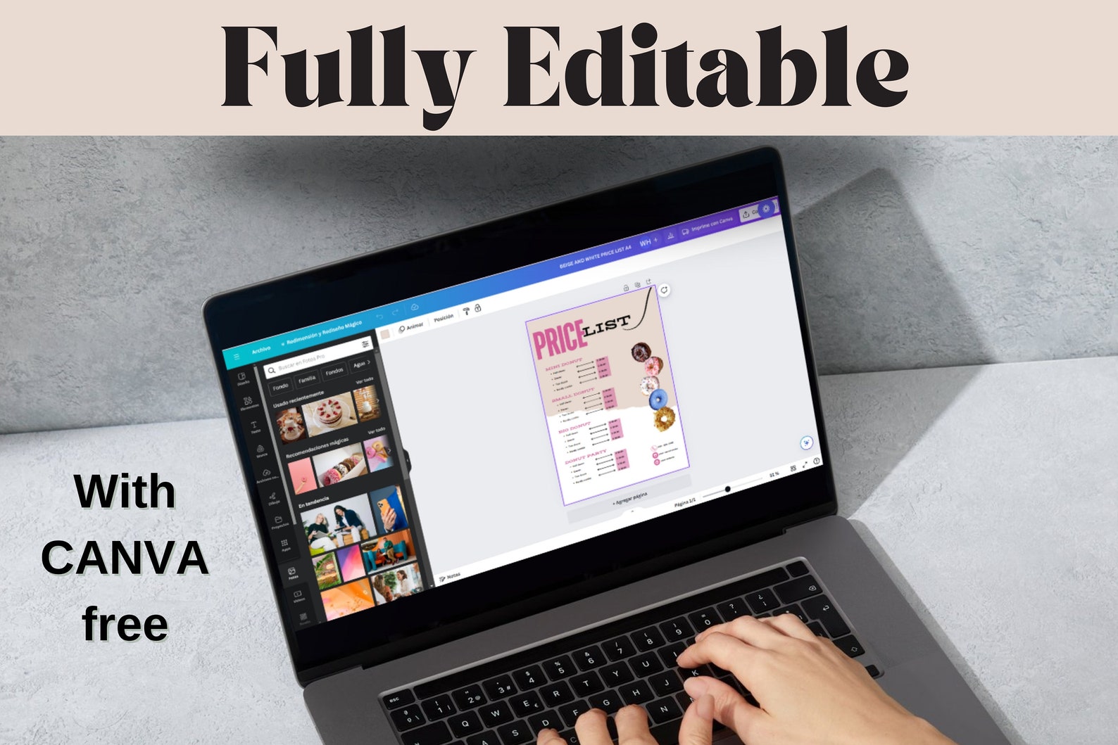 Editable Price Menu | Bakery Price List | Pastry Price List | Cake and ...