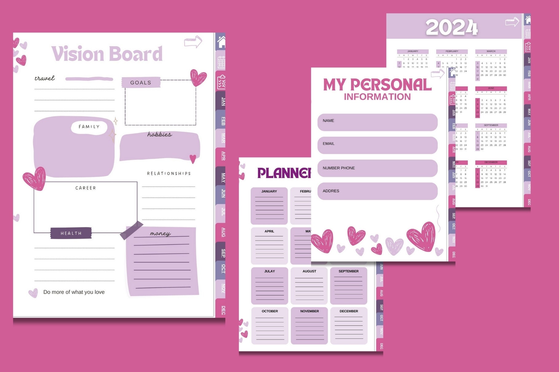 The Digital Planner Template is Fully Customizable With a Free Canva ...