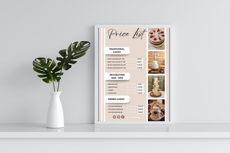 Price List Template, Editable Price Sheet, Boost Your Business ...