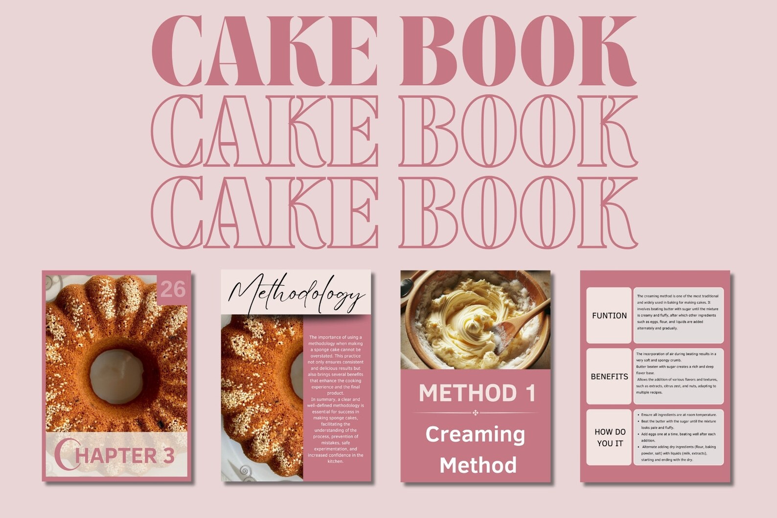 Pastry Ebook Template/ Course Creator / Ebook Digital Download ...