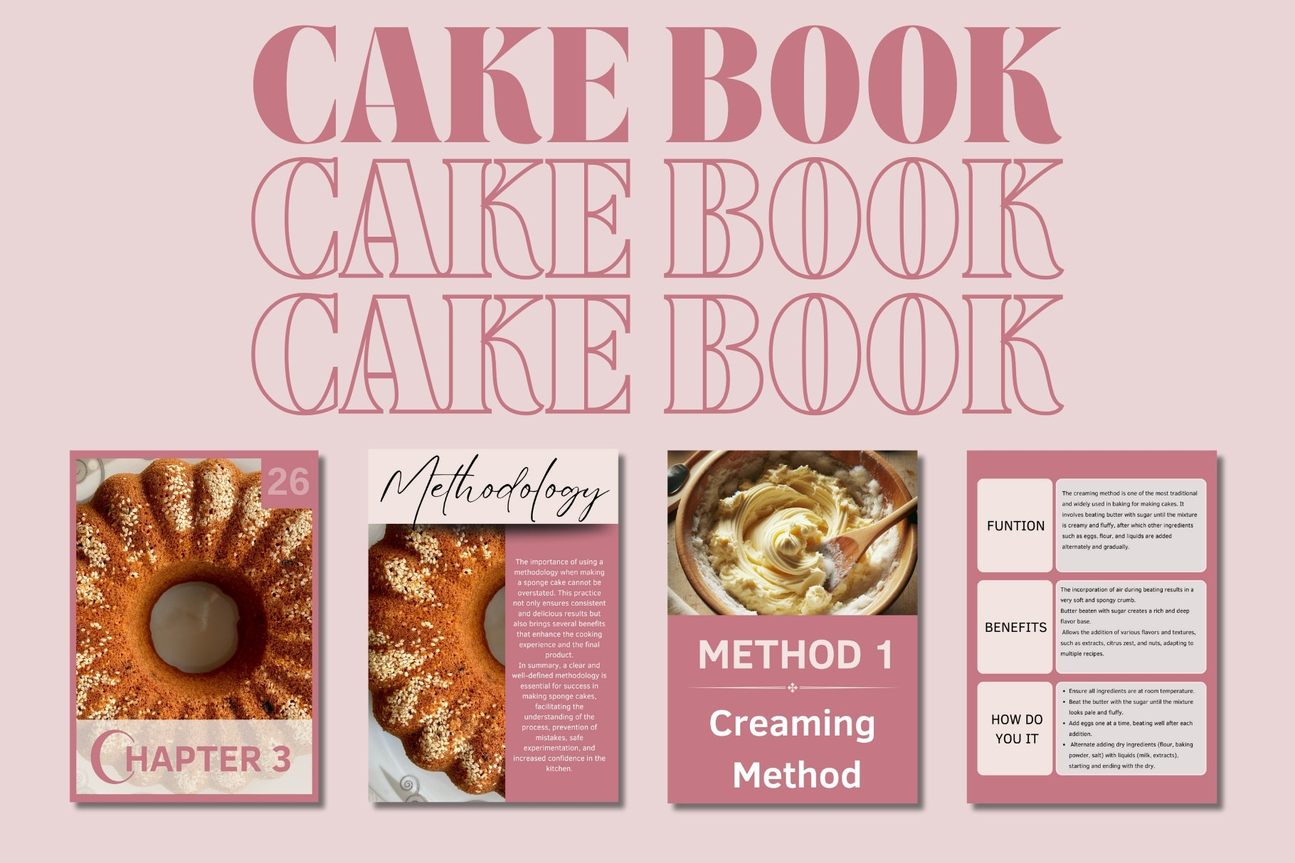 Pastry Ebook Template/ Course Creator / Ebook Digital Download ...