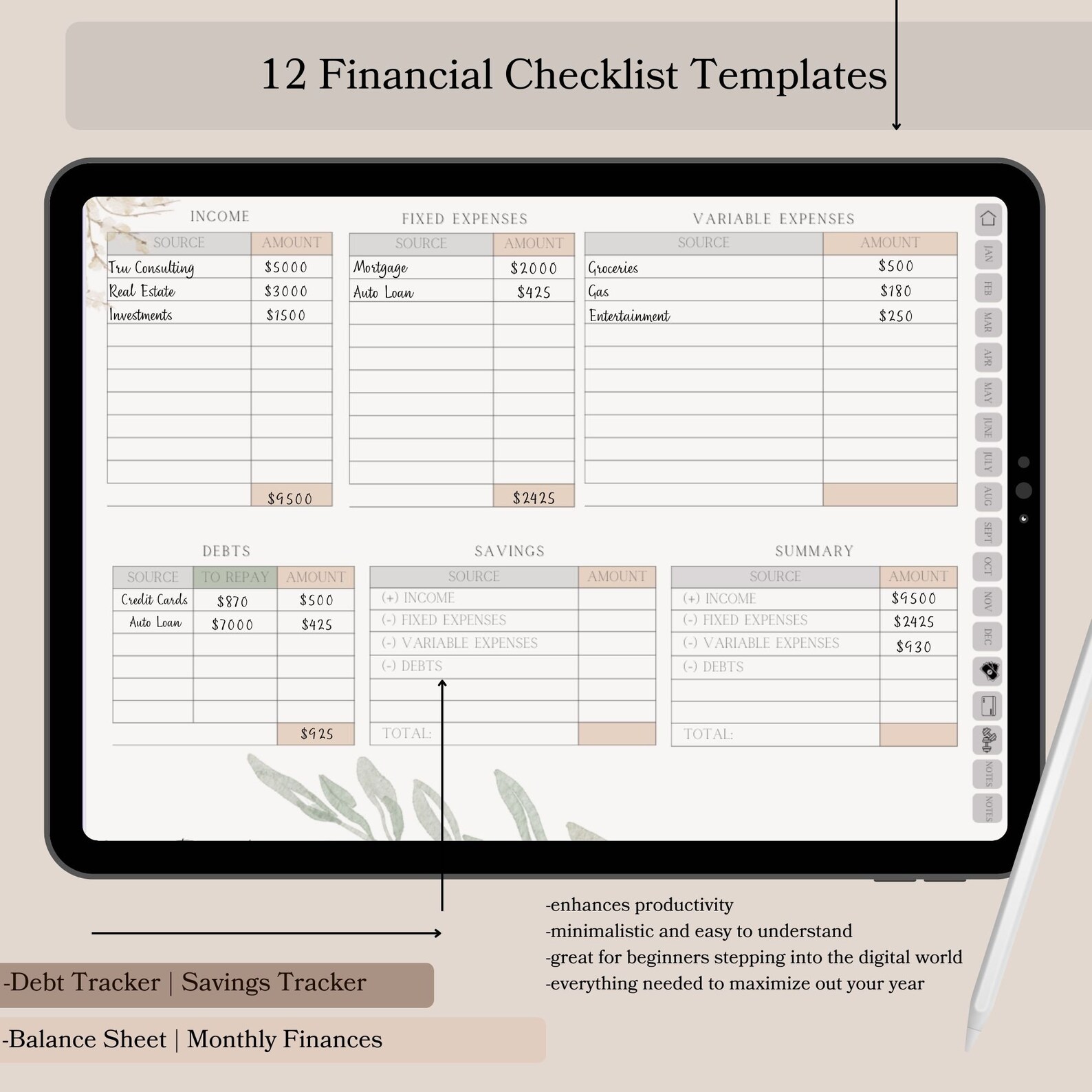 2024 Beginner Digital Planner - Etsy