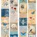 Blue Themed Scrapbooking Junk Journal Crafting Snippets -bluejean - Etsy