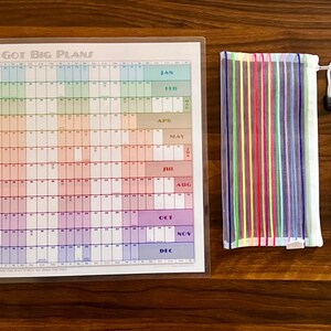 2024 Big Plans Calendar Giant Wall Planner W/ Dry Erase Markers See the ...