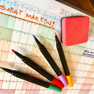 2024 Big Plans Calendar Giant Wall Planner W/ Dry Erase Markers See the ...