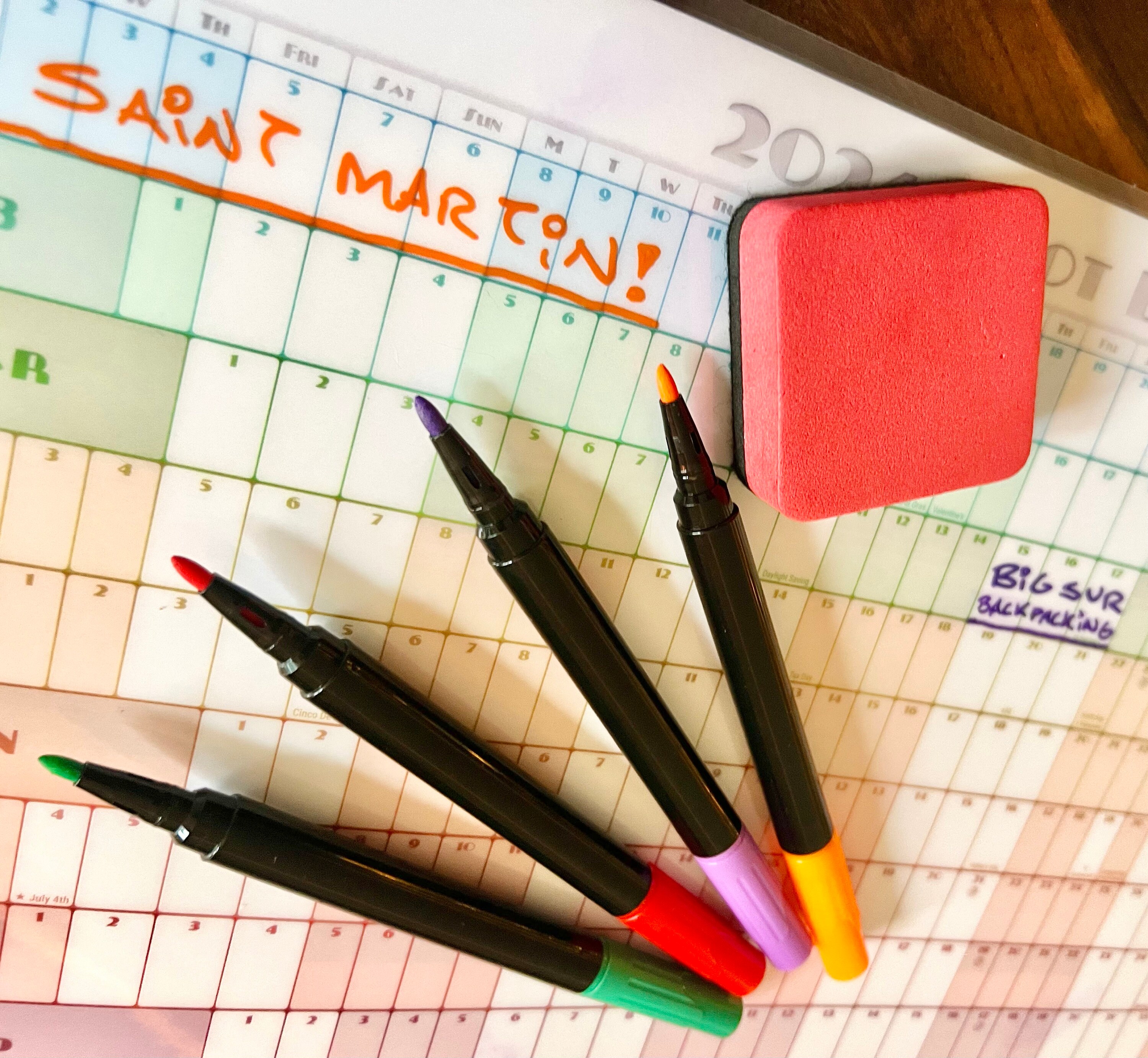 2024 Big Plans Calendar Giant Wall Planner W/ Dry Erase Markers See the ...