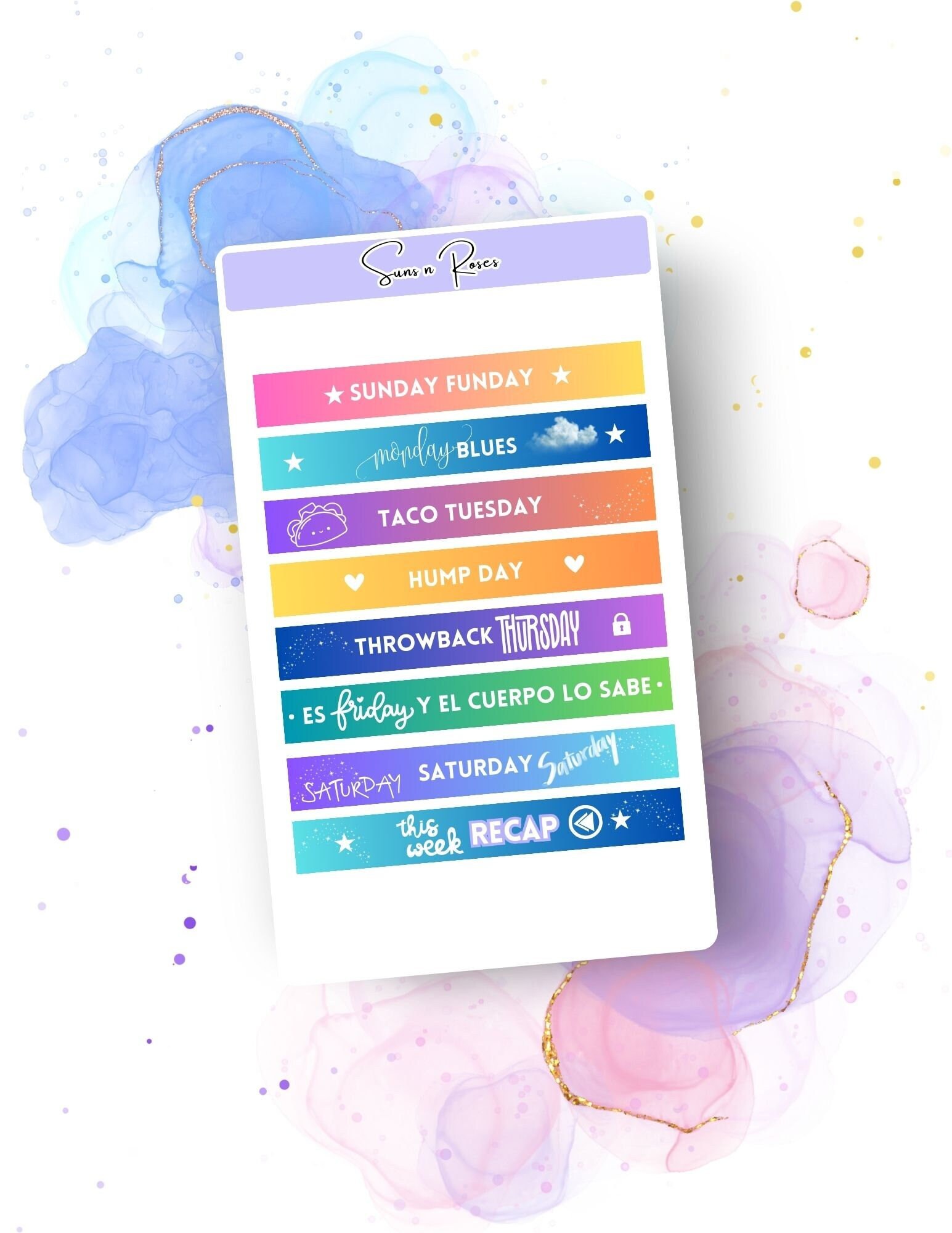 It's Friday Sticker Sheet - Etsy