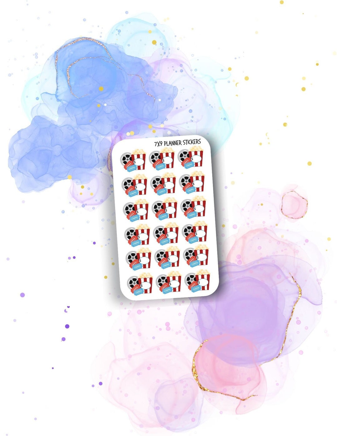 Movie Sticker Sheet - Etsy