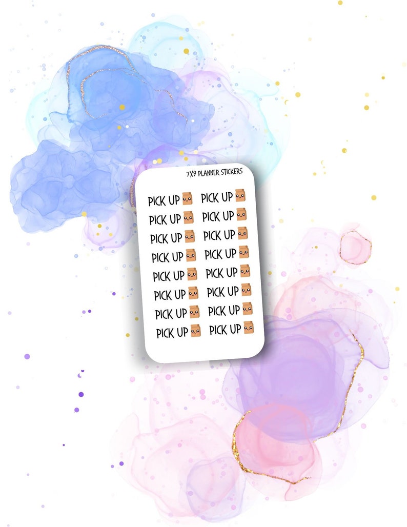 Pick up Lunch Sticker Sheet - Etsy