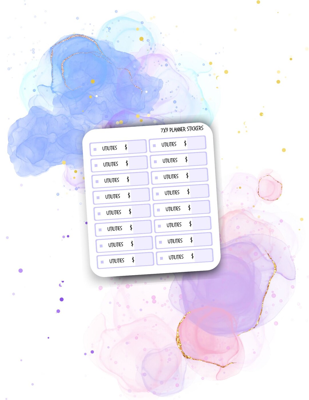 Utilities Sticker Sheet - Etsy