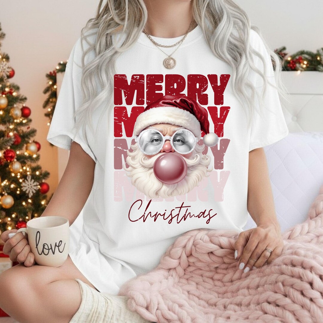 Funny Santa PNG | Merry Christmas Face Graphic (digital Download) - Etsy