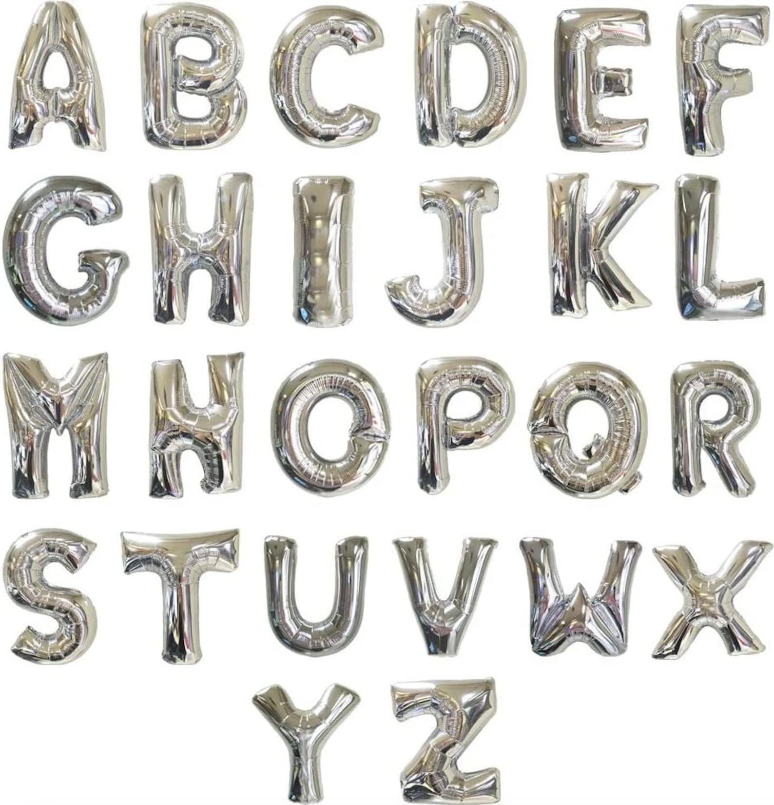 16 Capital Gold Foil Letters Numbers Symbols Balloons Parties Party ...