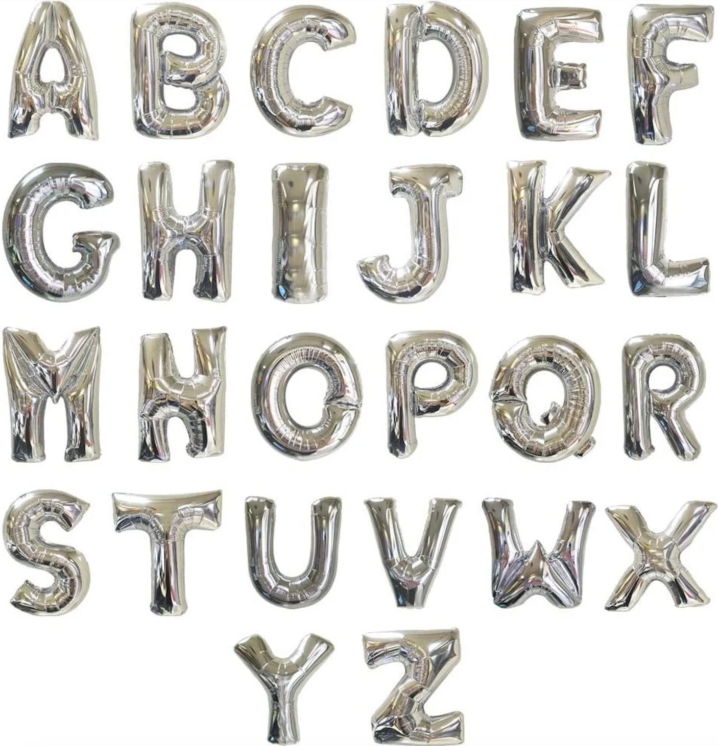 16 Capital Gold Foil Letters Numbers Symbols Balloons Parties Party ...