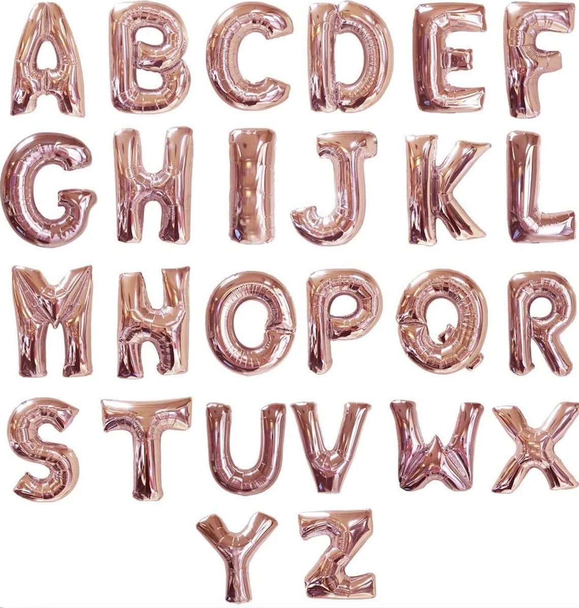 16 Capital Gold Foil Letters Numbers Symbols Balloons Parties Party ...