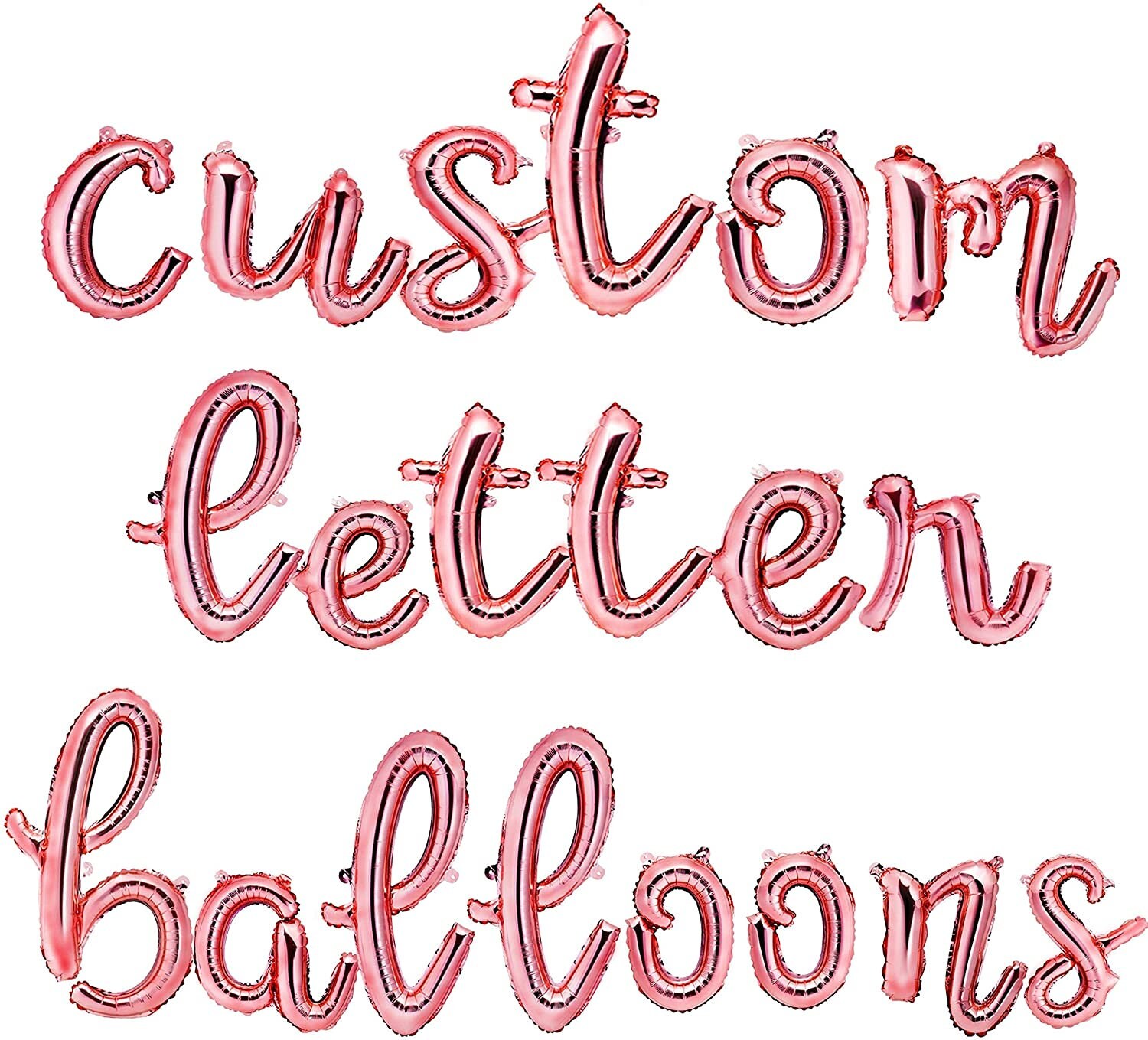 Script Cursive Foil Letters Numbers Symbols Foil Balloons Parties Party ...