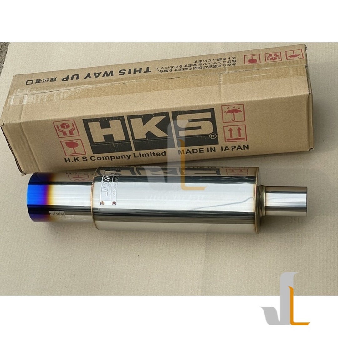 HKS JASMA JDM Titanium 2" Out 3.5" Hi-power Deep Bass Straight Flow ...