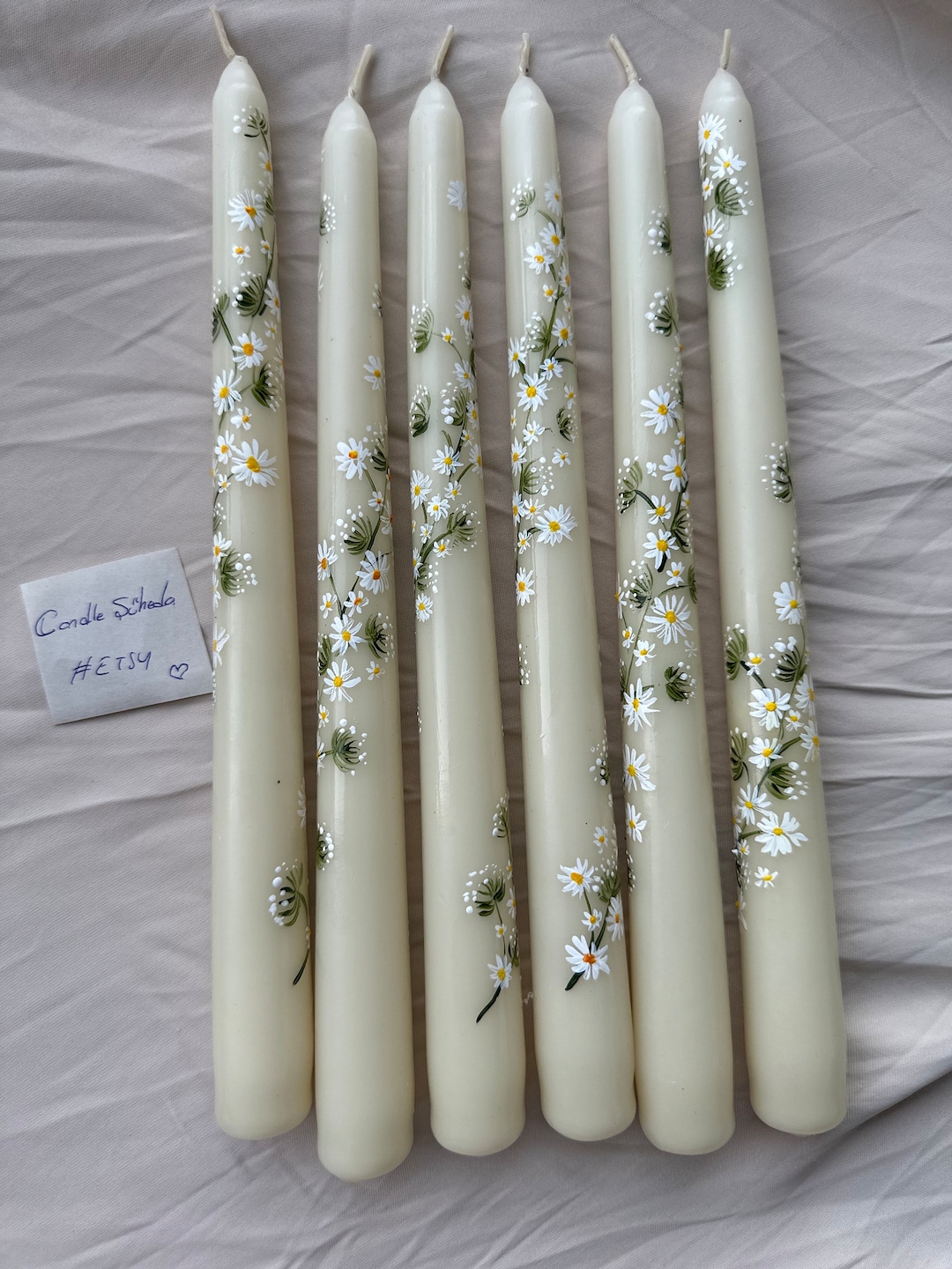 Set of 2 Wedding Taper Candles / Bridesmaids Gift /unity Set for ...