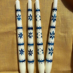 Tile Patterned Taper Candles - Handmade Unity Set of 2 - Etsy