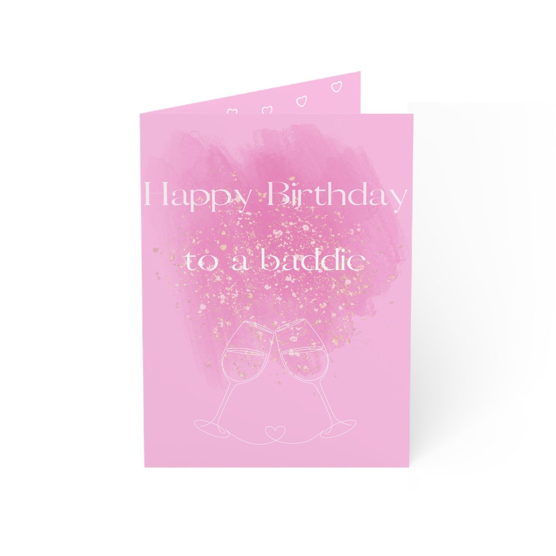 Baddie Birthday Card - Etsy