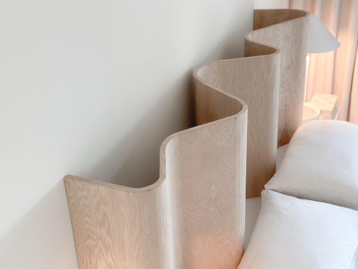 Waves Headboard- Queen (large Waves) - Etsy