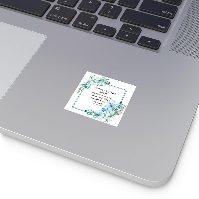 Christian Stickers, Commit Your Plans to the Lord, Proverbs 16:3 ...