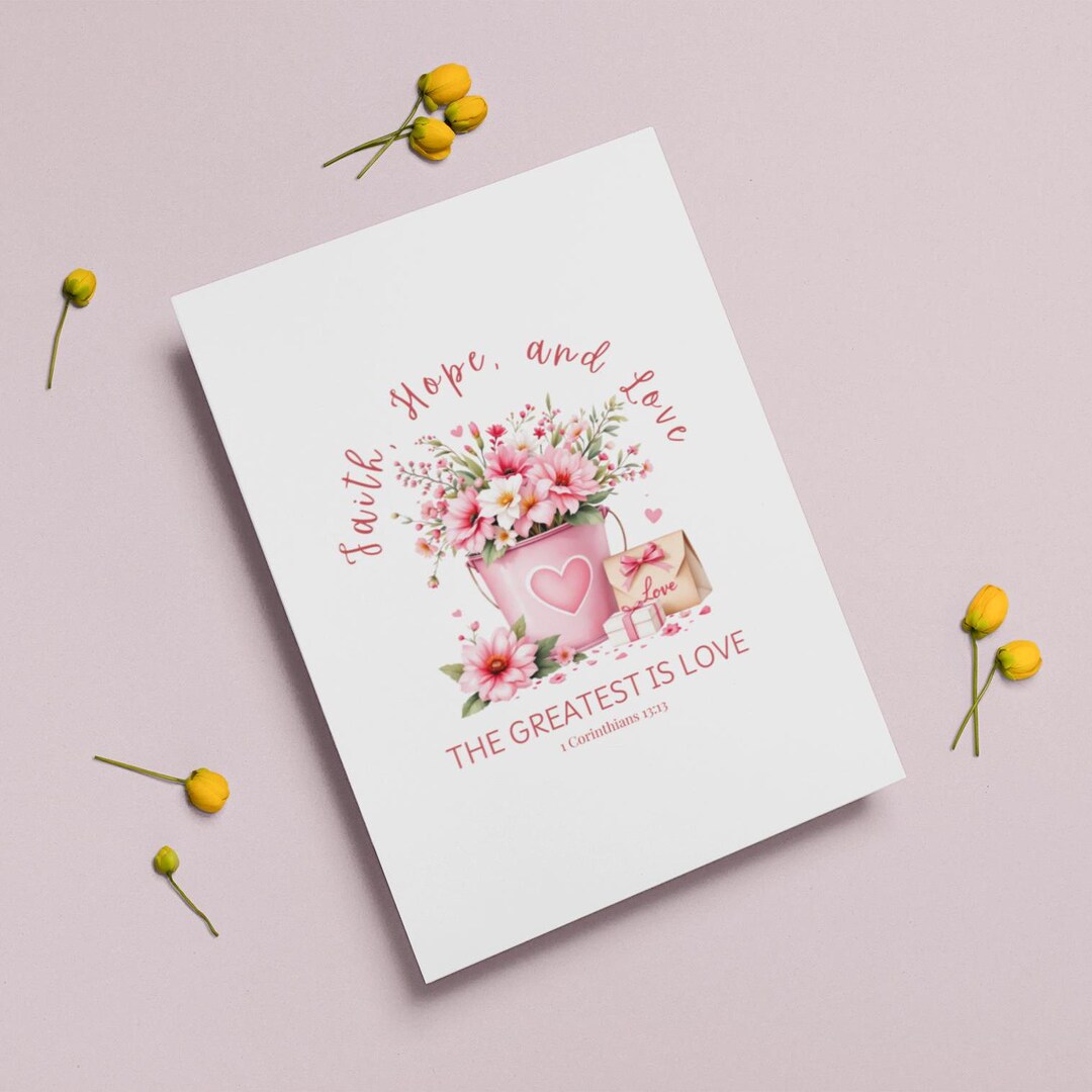Choose Faith Greetings Card, Anniversary Card, Love Card, Encouragement ...