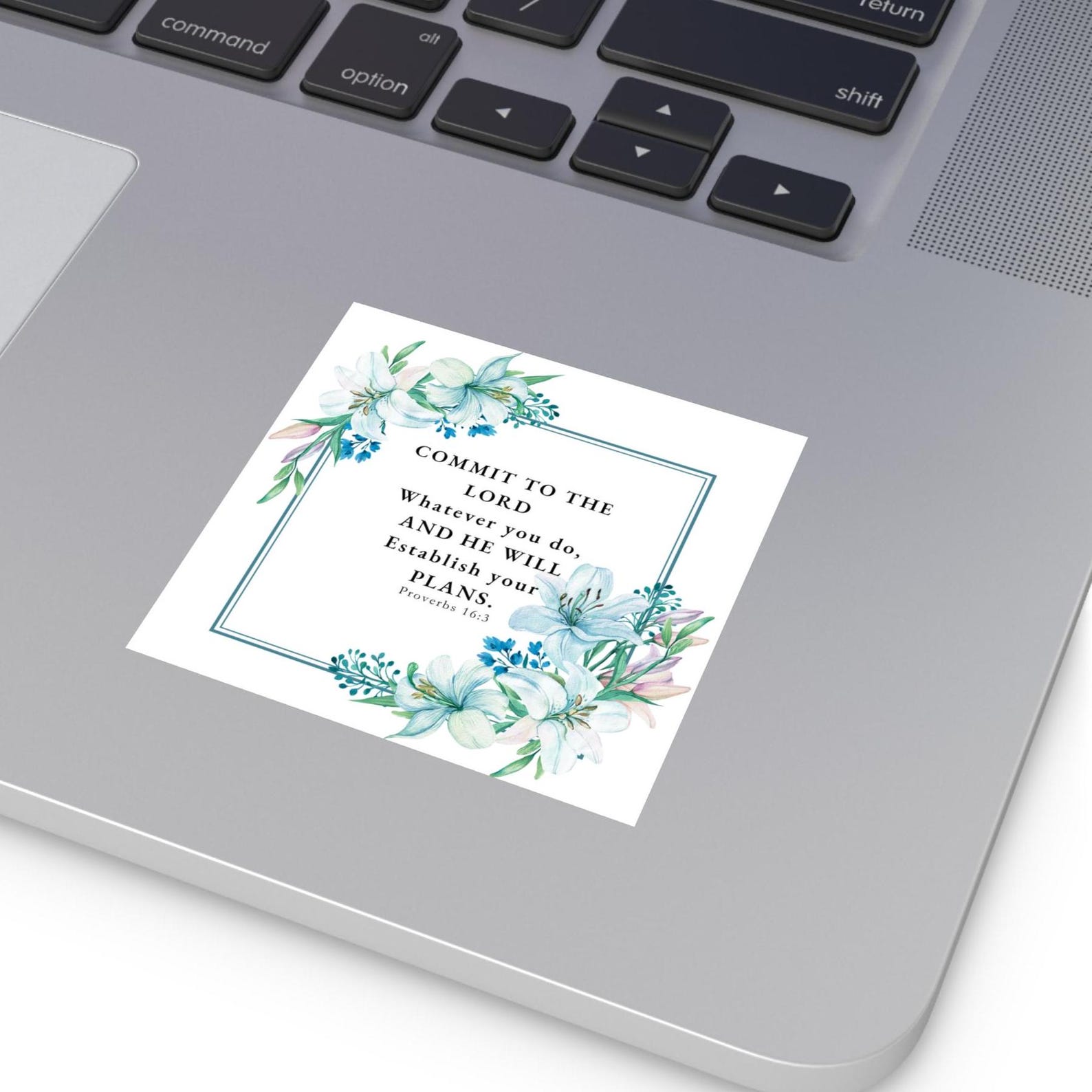 Christian Stickers, Commit Your Plans to the Lord, Proverbs 16:3 ...