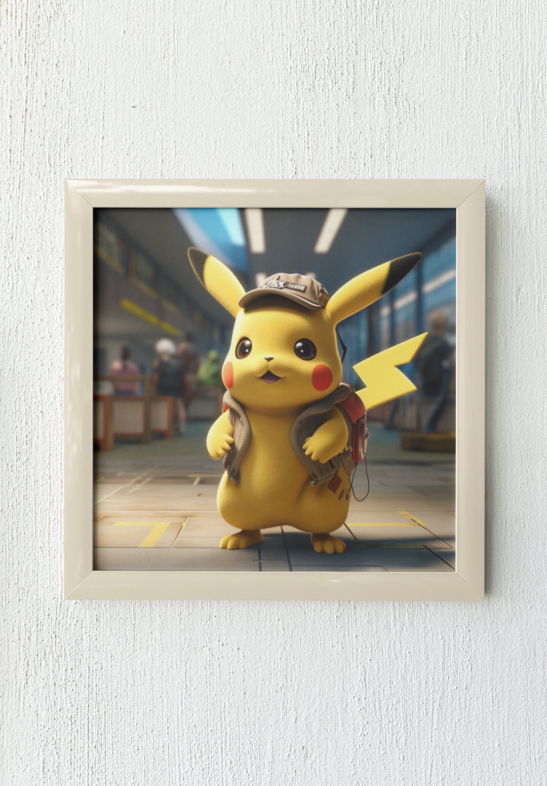 Pokemon, Pikachu as a College Student, Digital Printable Wall Art - Etsy