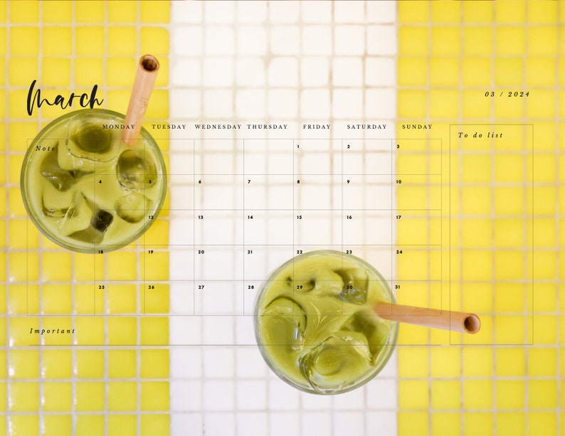 2024 Printable Calendar Templates January-april - Etsy