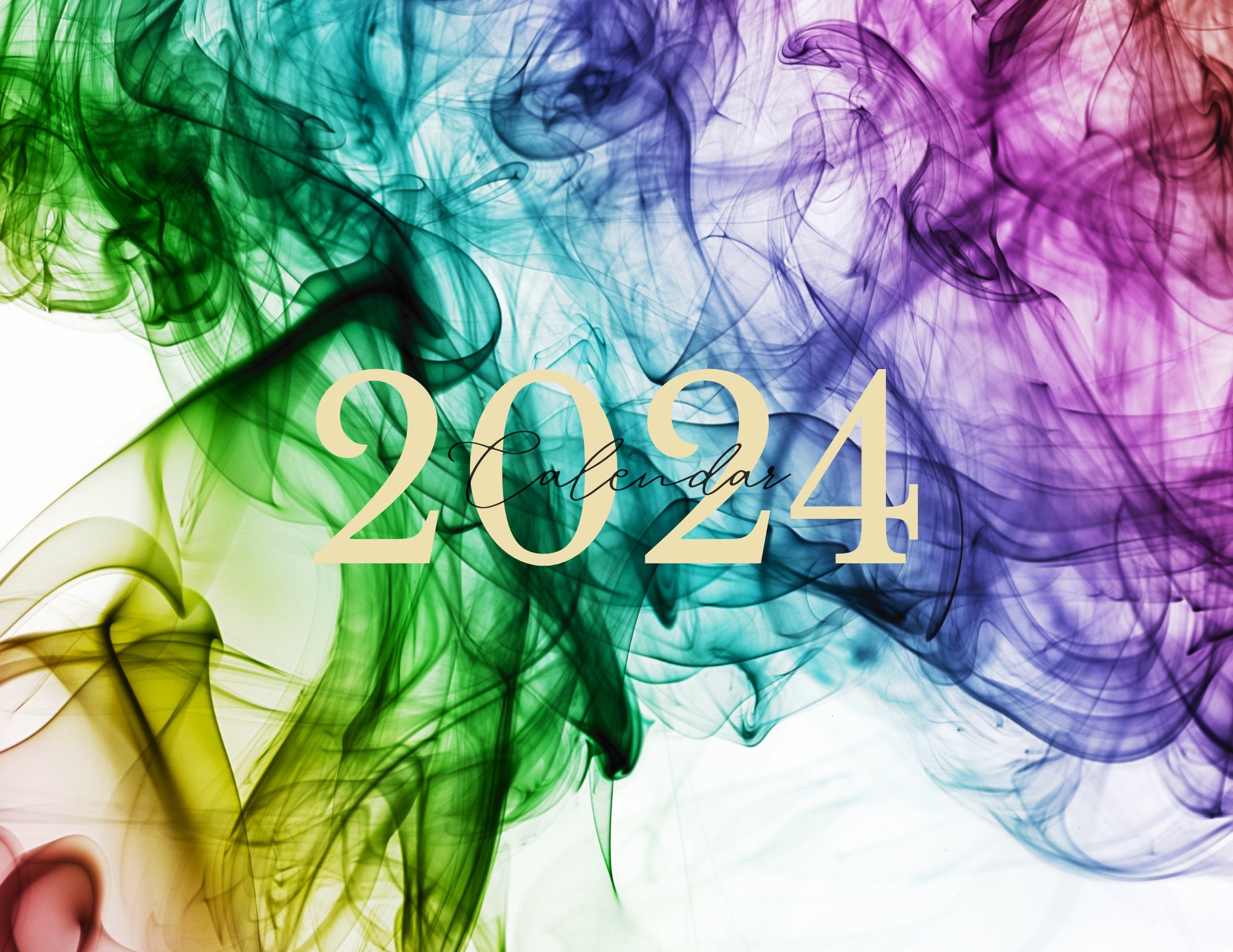 2024 Printable Calendar Templates January-april - Etsy