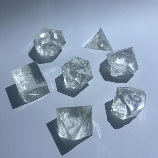 Clear Quartz Dice - Etsy