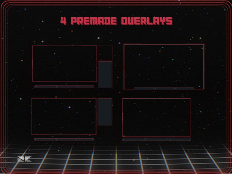 Retro Sci-fi Complete Stream Pack - Futuristic, Retro, Synthwave Style ...