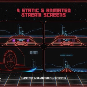 Retro Sci-fi Complete Stream Pack - Futuristic, Retro, Synthwave Style ...