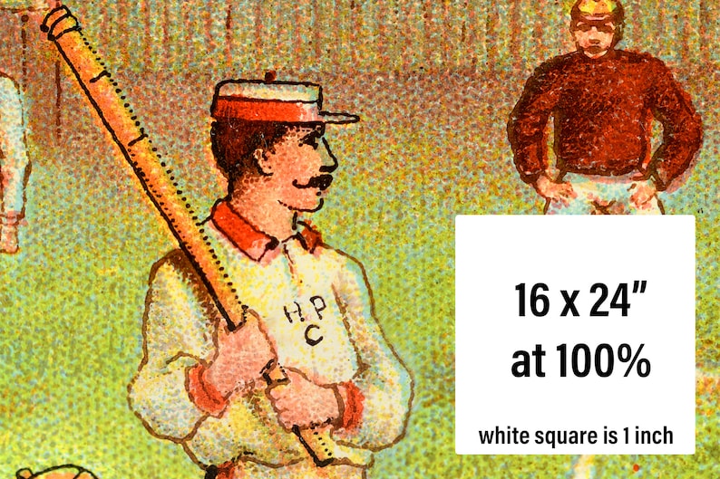 1880s Victorian Baseball Poster - Etsy