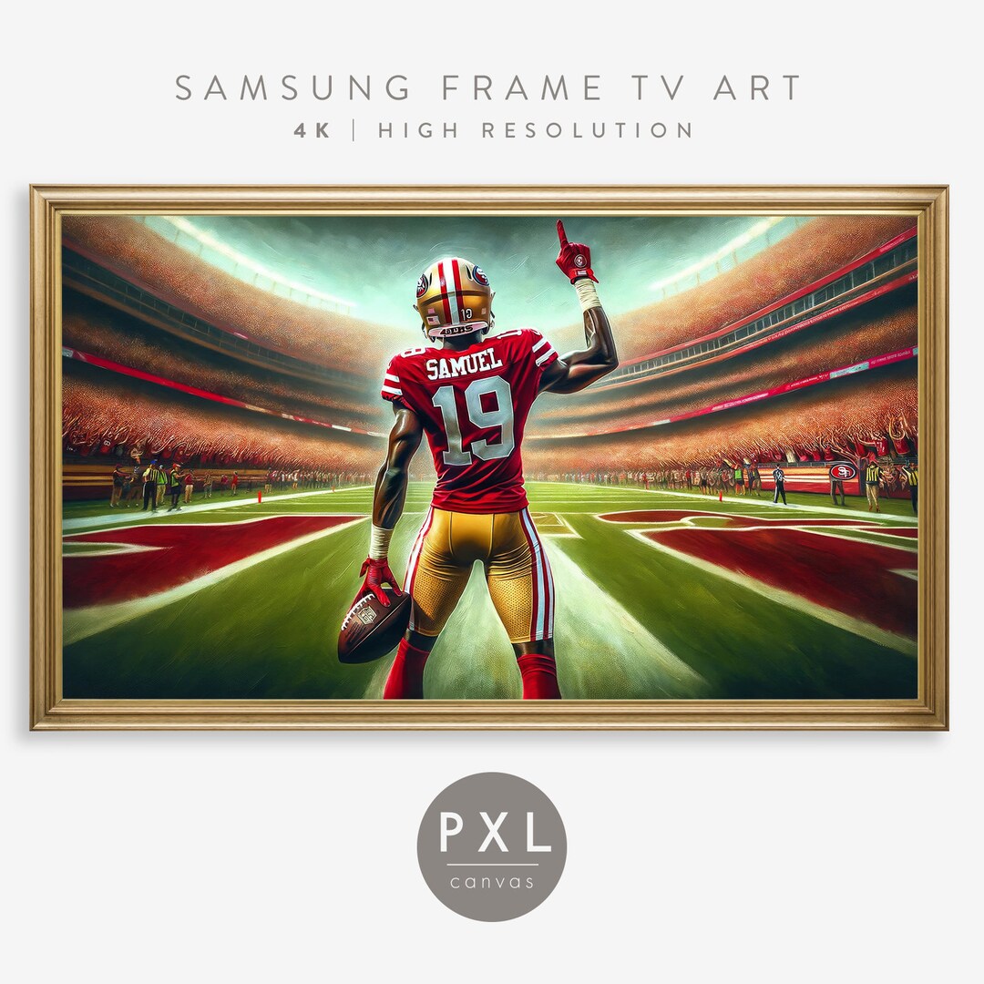 Samsung Frame TV Art Super Bowl | Frame TV Art Football | 49ers Frame ...