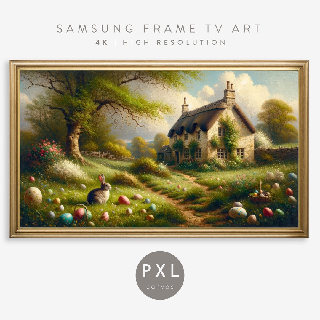 Samsung Frame TV Art Easter Bunny | Frame TV Art Easter | English ...