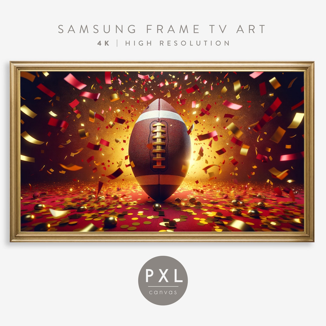 Samsung Frame TV Art Super Bowl | Frame TV Art Football | Chiefs Frame ...