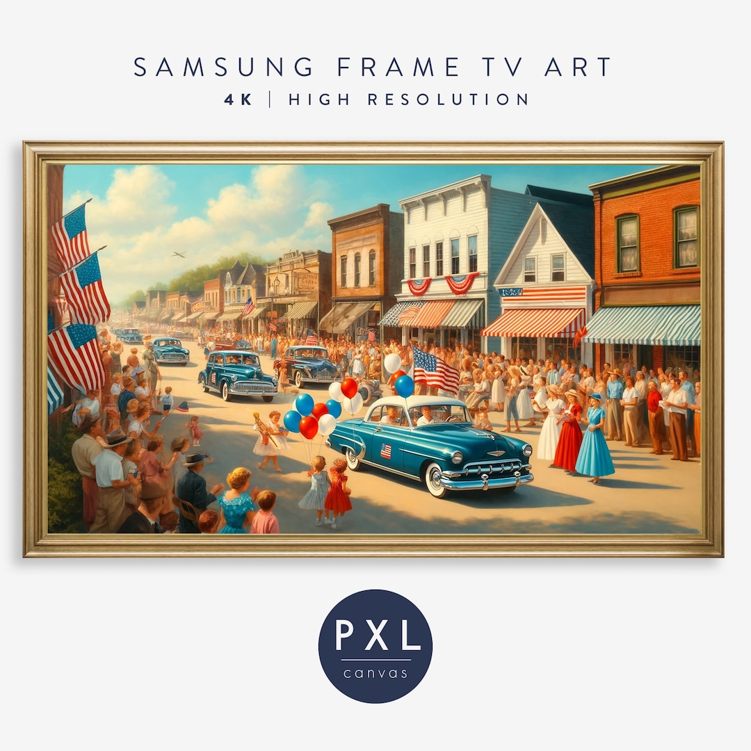 Samsung Frame TV Art Fourth of July | Frame TV Art Patriotic | Oil ...