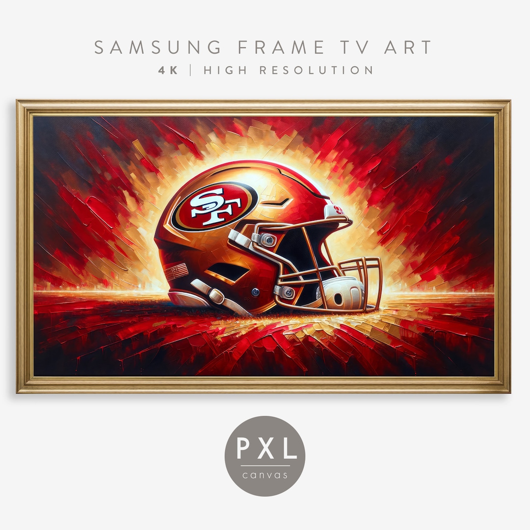 Samsung Frame TV Art Super Bowl | Frame TV Art Football | 49ers Frame ...