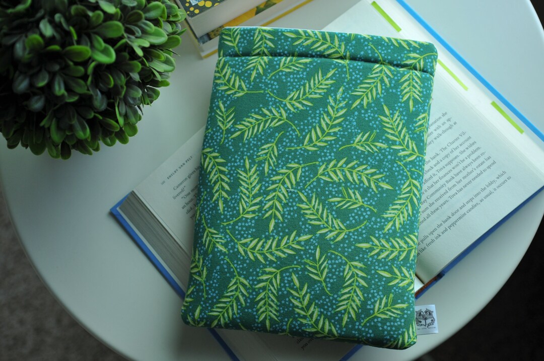 Fern Floral Plants Book Sleeves Book Cover Paperback, E-readers, or ...