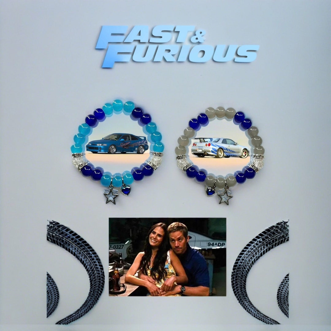 Brian and Mia Matching Bracelets, Couple Bracelets 2 Fast 2 Furious Set ...
