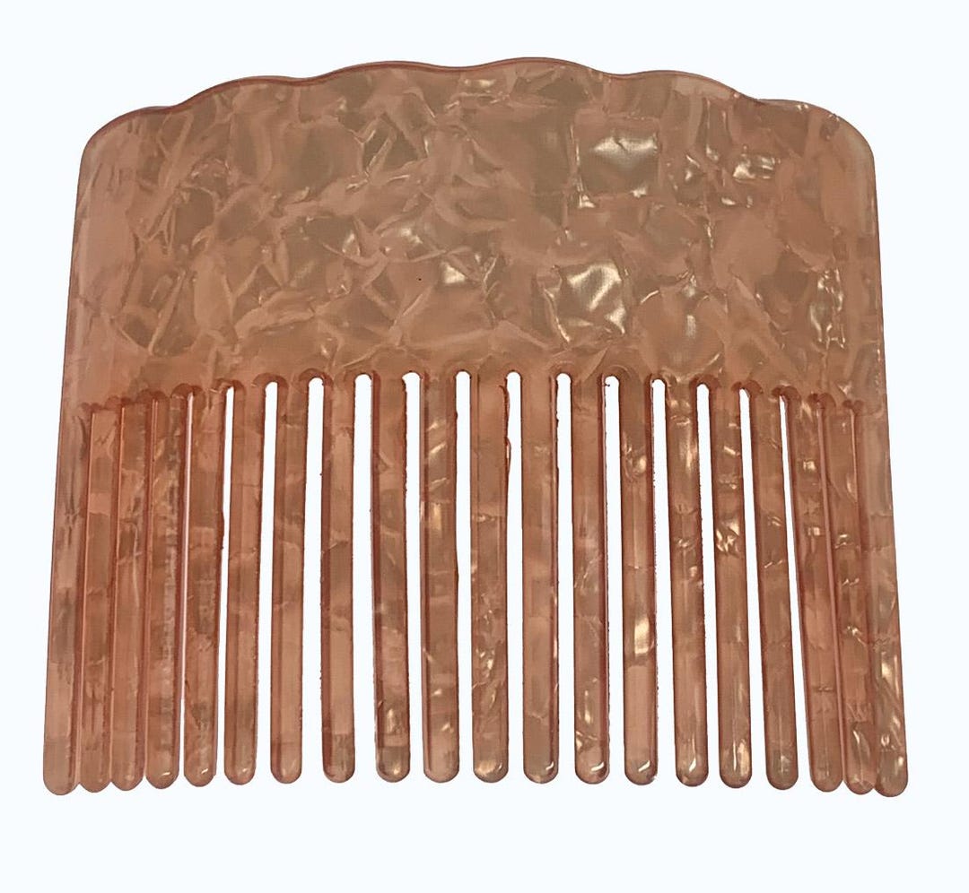 Samoan Hawaiian Faux Turtle Shell Comb - Plain - PINK - Etsy