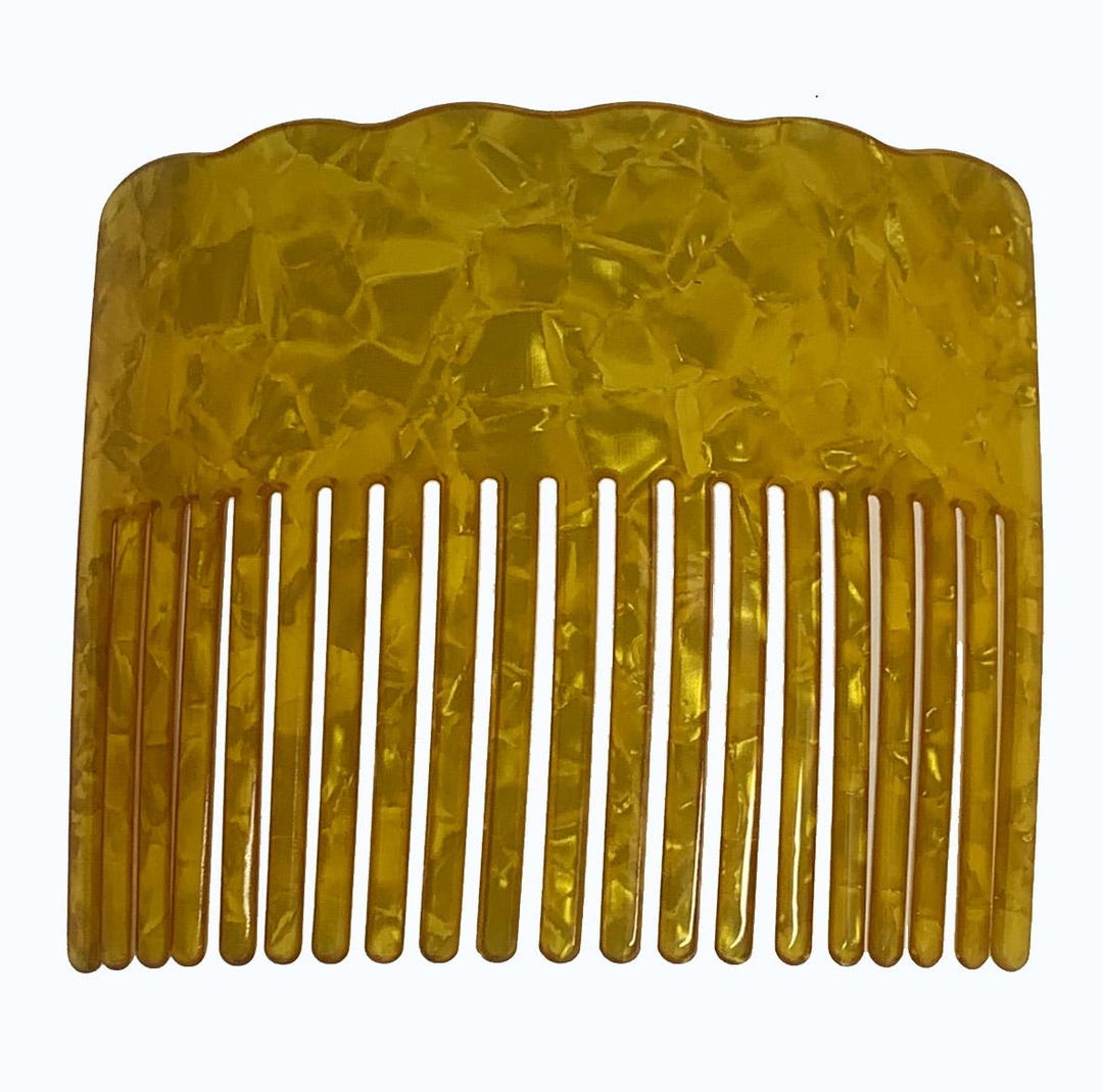 Samoan Hawaiian Faux Turtle Shell Comb Plain GOLD - Etsy