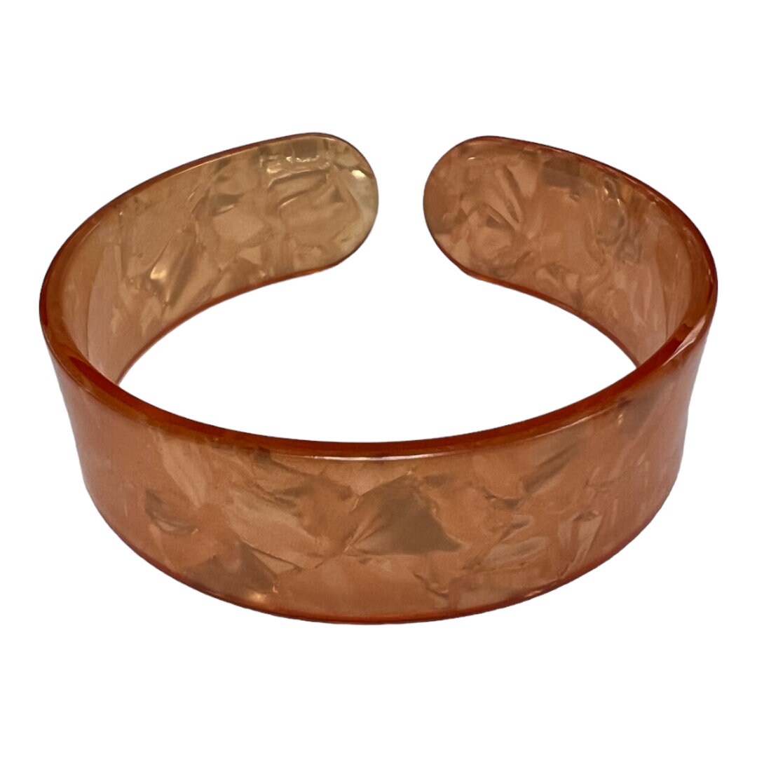 Samoan/hawaiian Style Faux Turtle Shell Bracelet - 2.0 Cm Wide - PINK ...